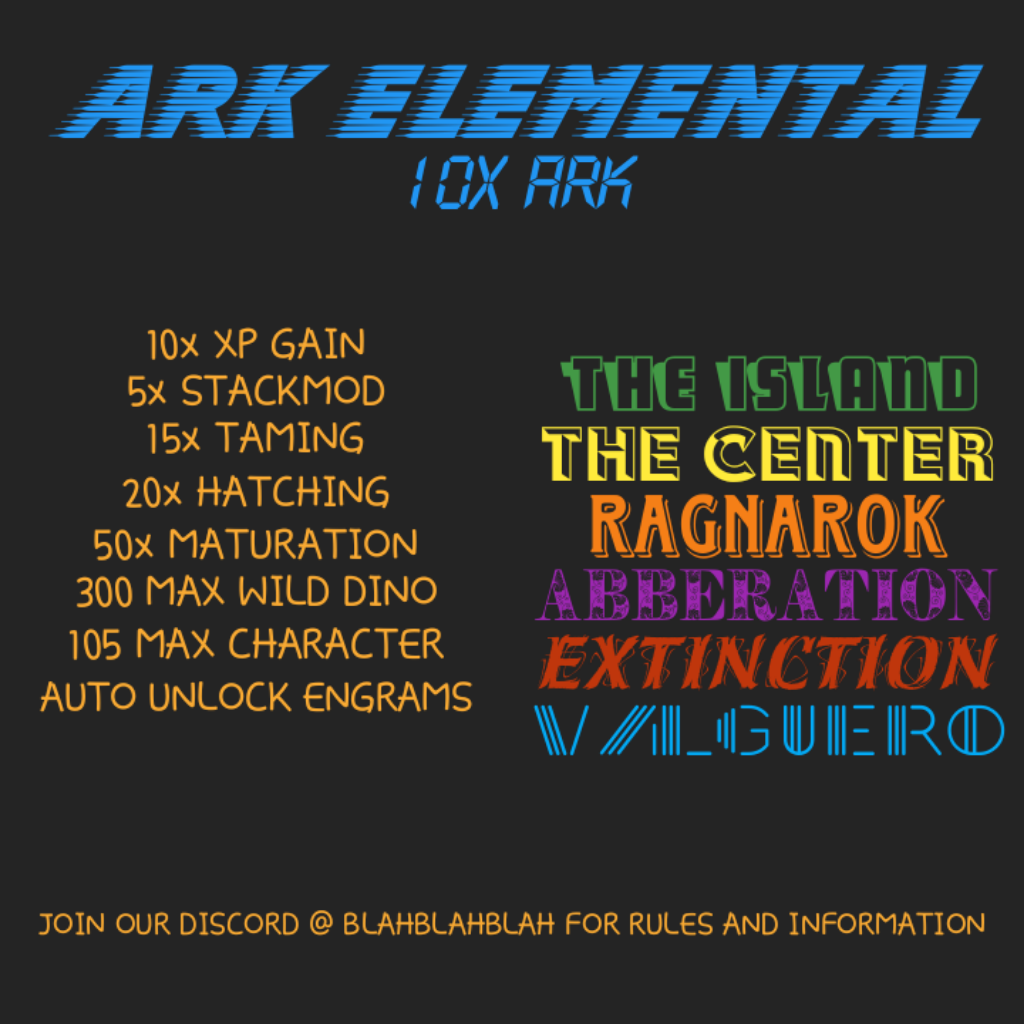 ArkElemental 10x Ark - Server Advertisements - ARK - Official Community ...