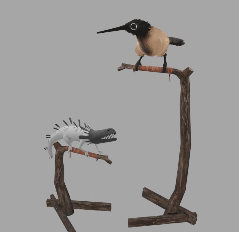 Standing perch for shoulder-mounted pets - Game Suggestions Archive ...
