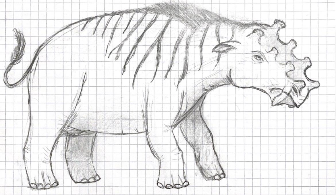 Uintatherium arietem, the living battle ram - Creature submission ...