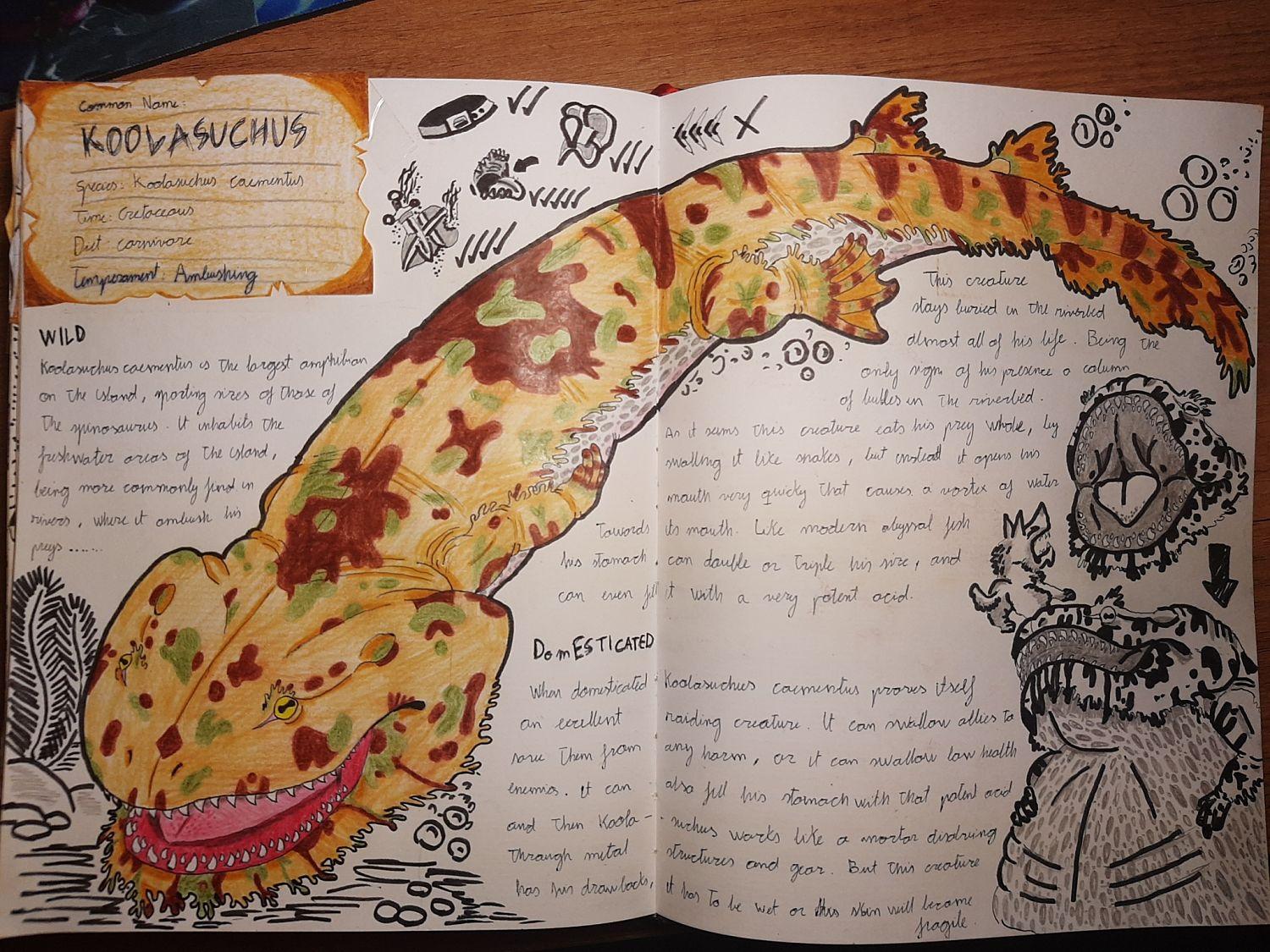 Koolasuchus Caementus, the living mortar - Creature submission archive ...