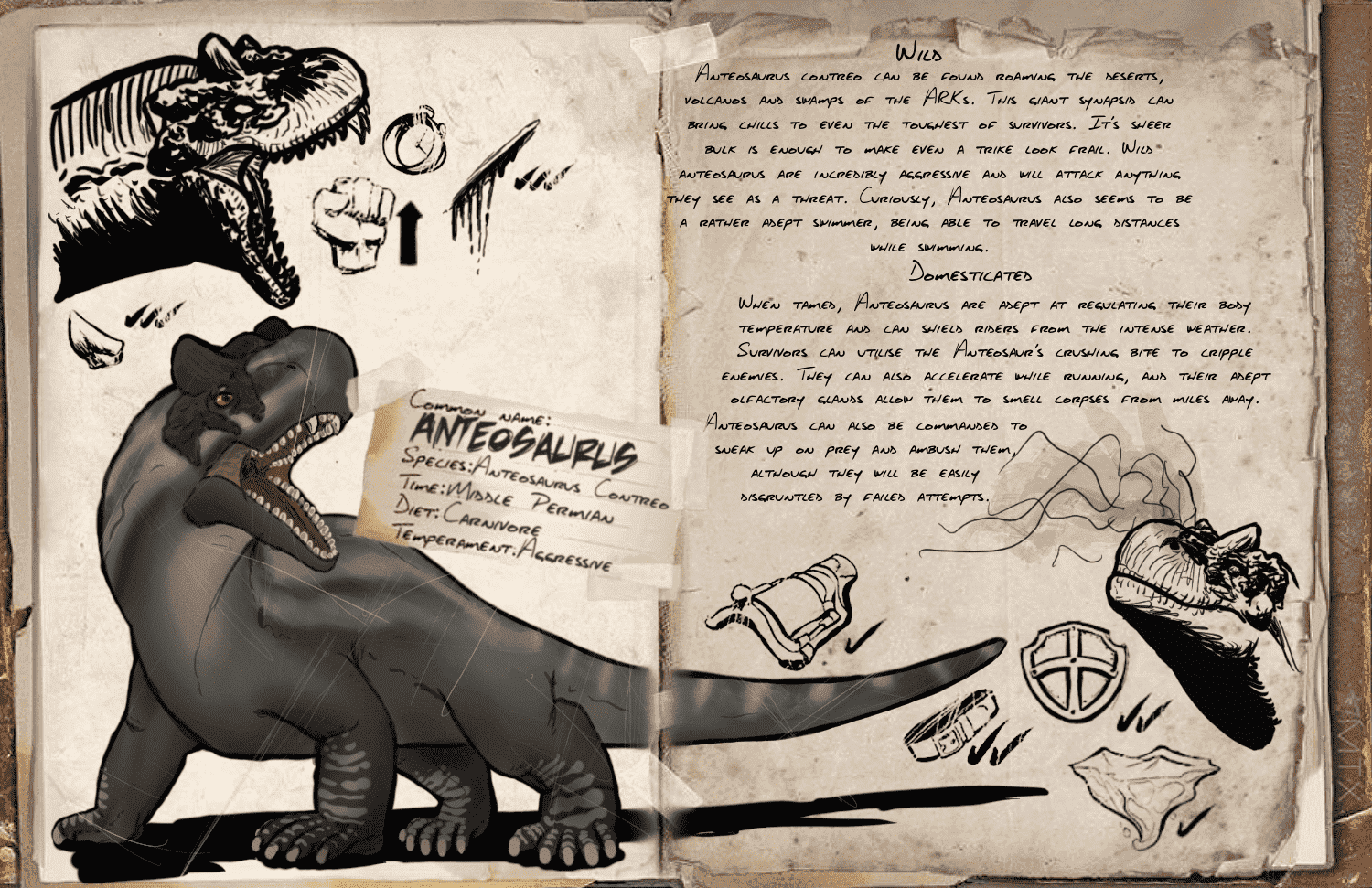 Anteosaurus - The Permian Brute - Creature submission archive - ARK ...