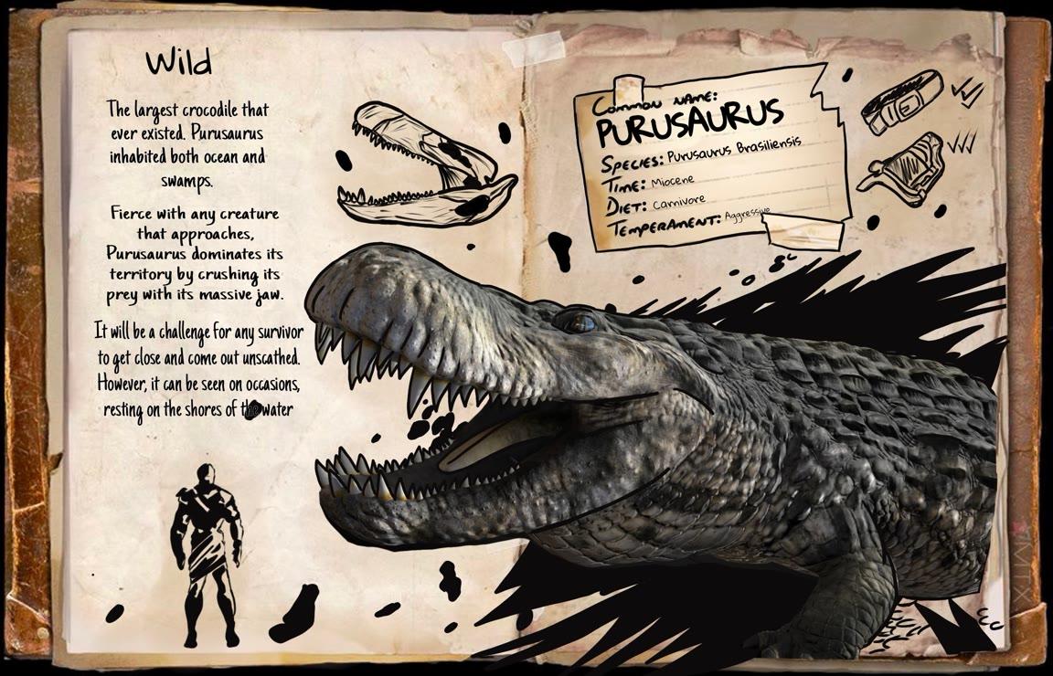 PURUSSAURUS BRASILIENSIS (The biggest crocodile in history) - Creature ...