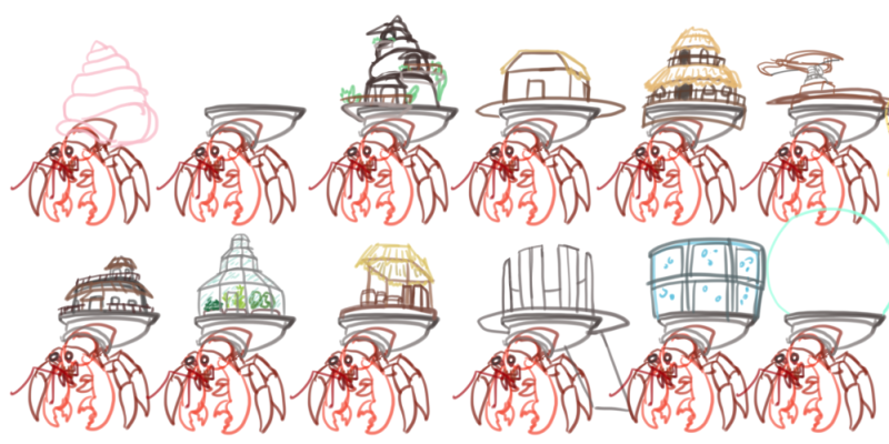 MESOPARAPYLOCHELES - The Underwater/Land Multi-Shells Tank Giant Hermit ...