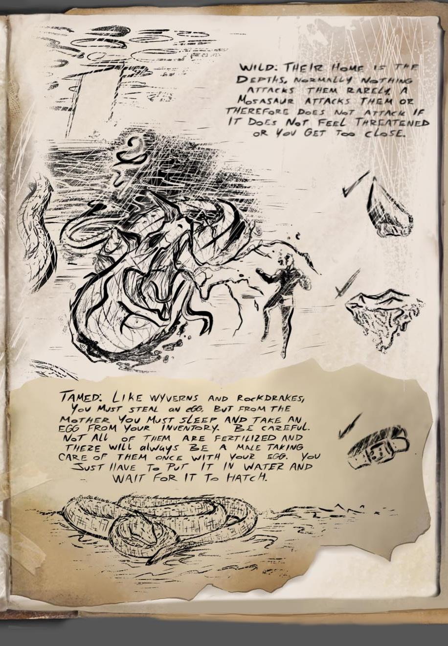 Lunaophis aquaticus the giant sea snake - Creature submission archive ...
