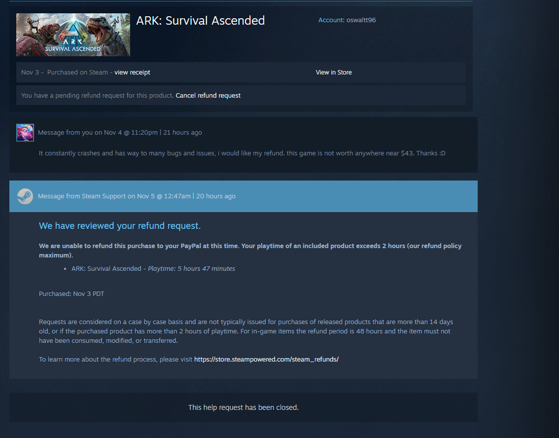 I WANT MY REFUND!! MAJOR ISSUES WITH THIS GAME AND NO SUPPORT ...