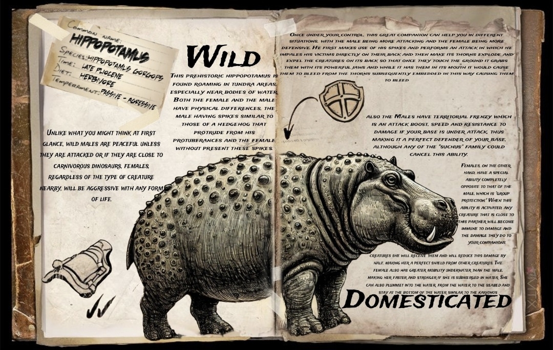 Hippopotamus Gorgops - Creature submission archive - ARK - Official ...