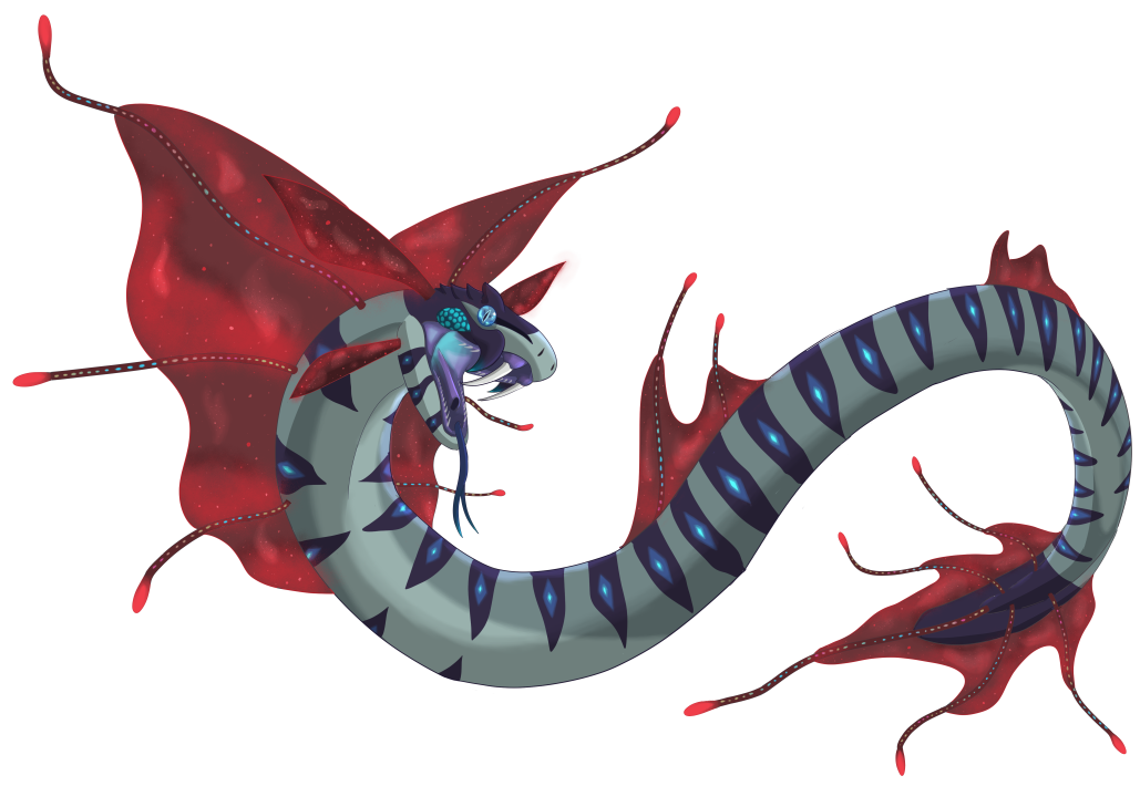 Lunaophis, the Moon Serpent of the Lunar and Ocean Biome! - Creature ...